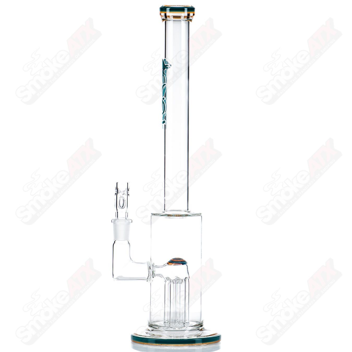 #2 14mm Mini Tree w Color Accent Toro Glass | Smoke ATX