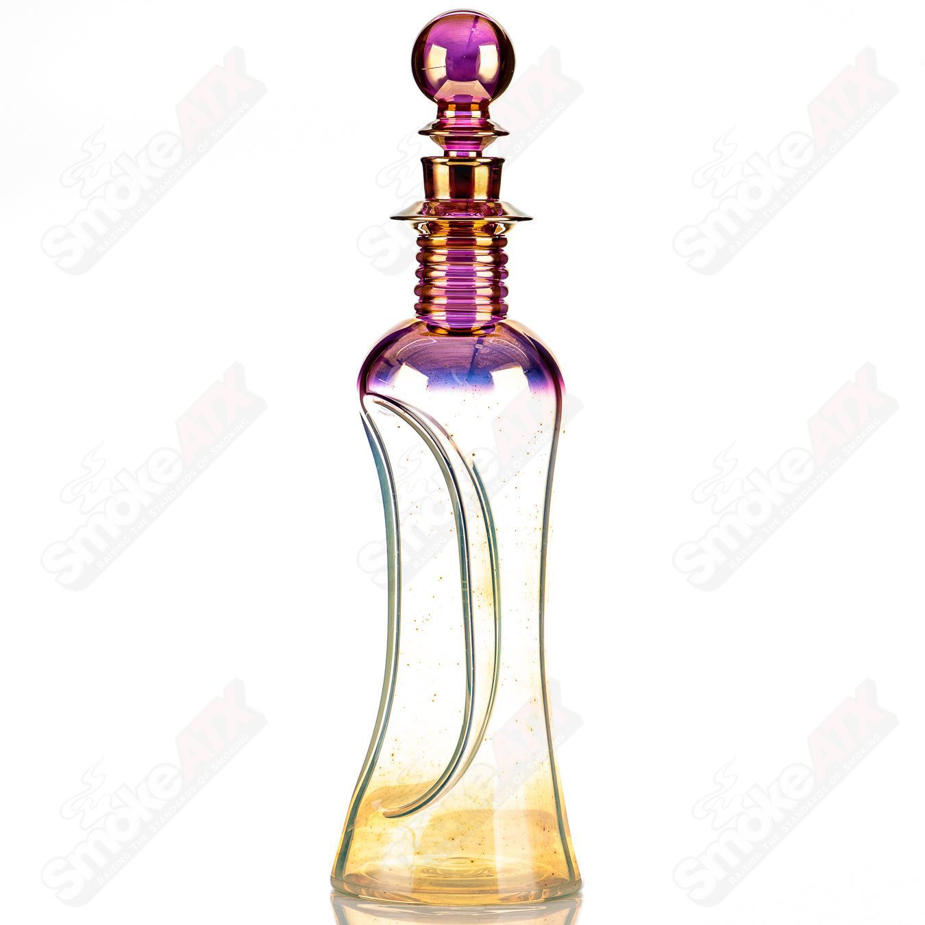 750ML Sunset Gen, Crescent Moon Decanter by Rad Glass