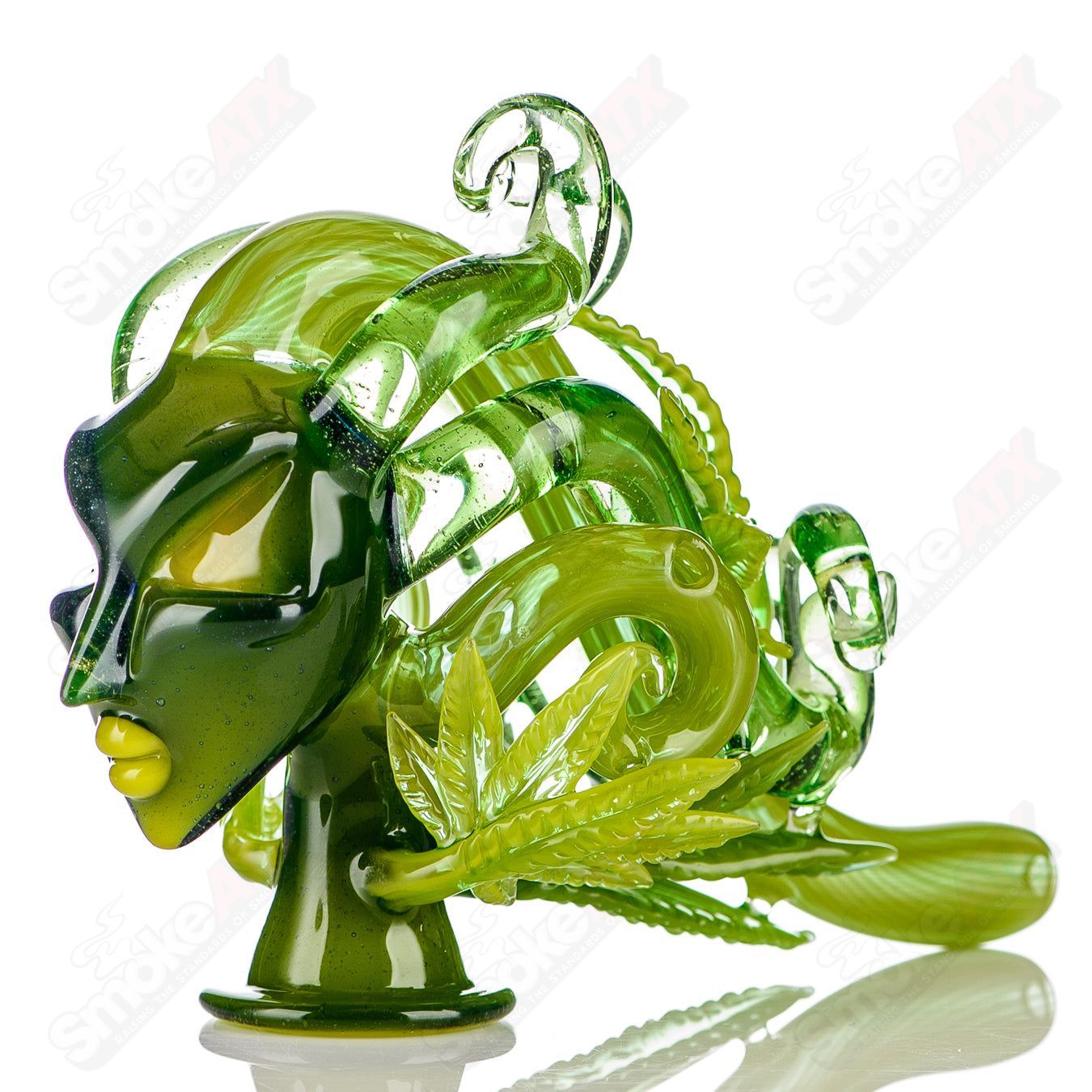 Lace Face Ganja Goddess Hashlock Dry Pipe (Signed #104)