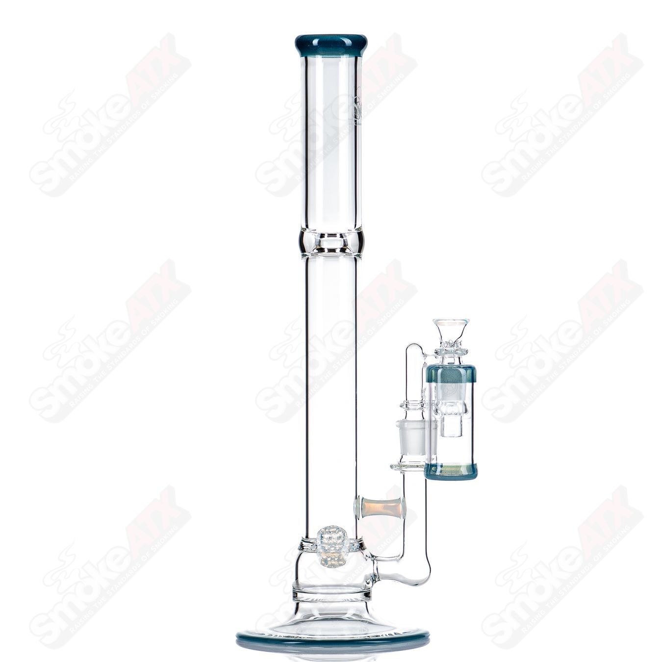 SOL-45 Lace Sphere + DC Set (Blue Stardust Over Ghost) SoL Glassworks