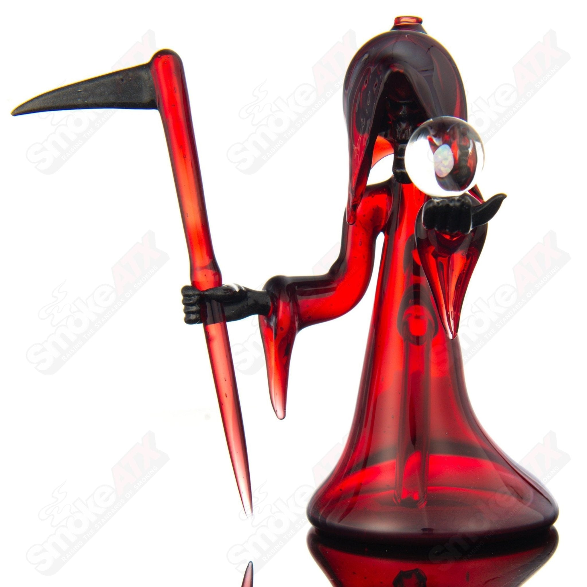 Pomegranate/Steel Wool Standing Reaper Joachim Glass